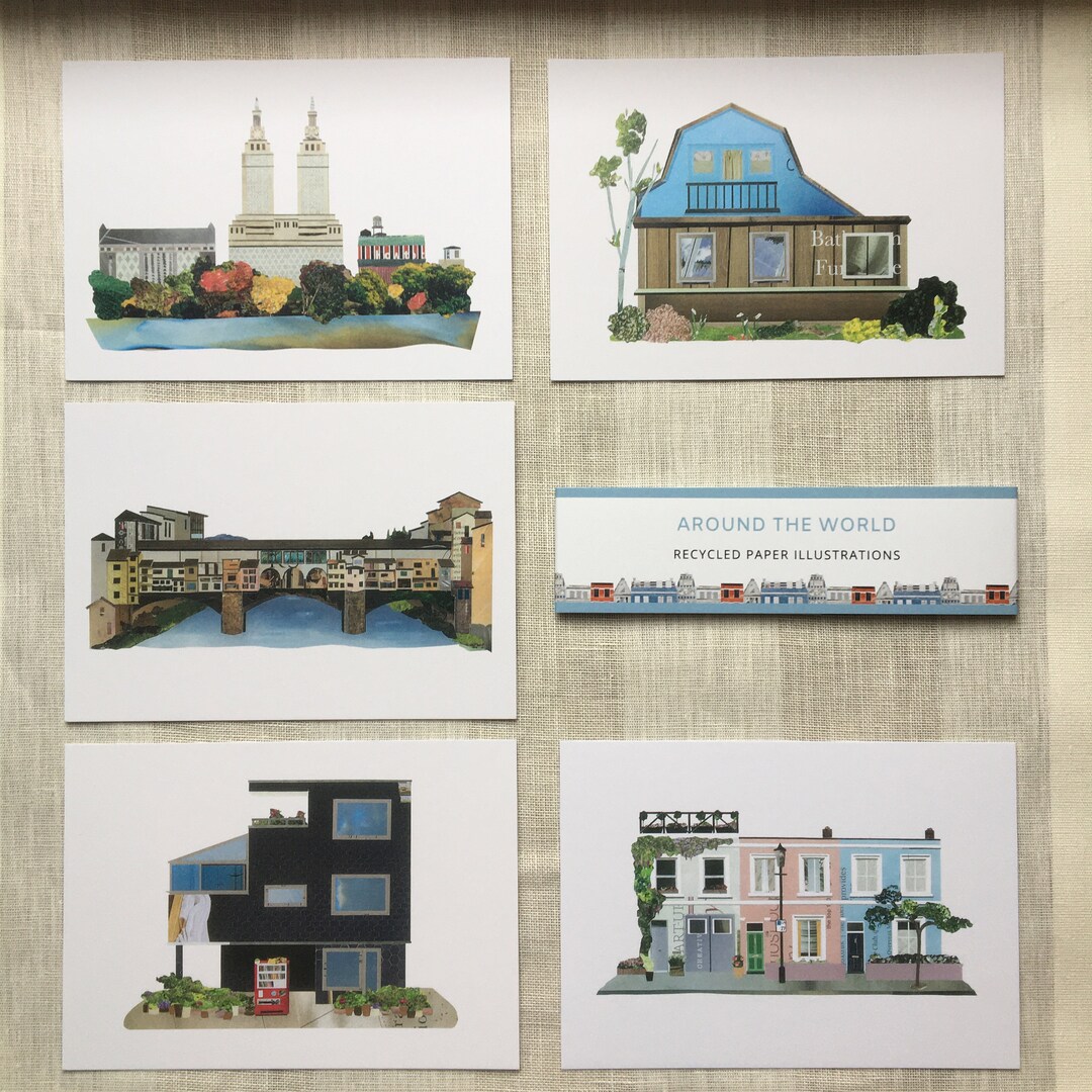 Travel Postcards/ Postcard Set/ City Postcard Collection/ Architecture ...
