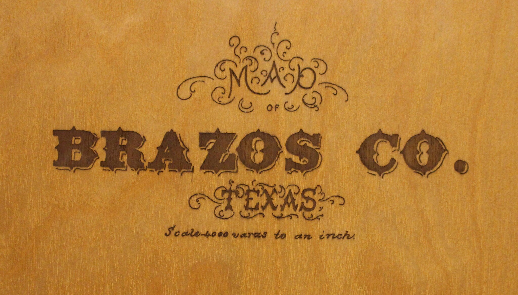 Historical Map of Brazos County Texas Engraved on Wood - Etsy