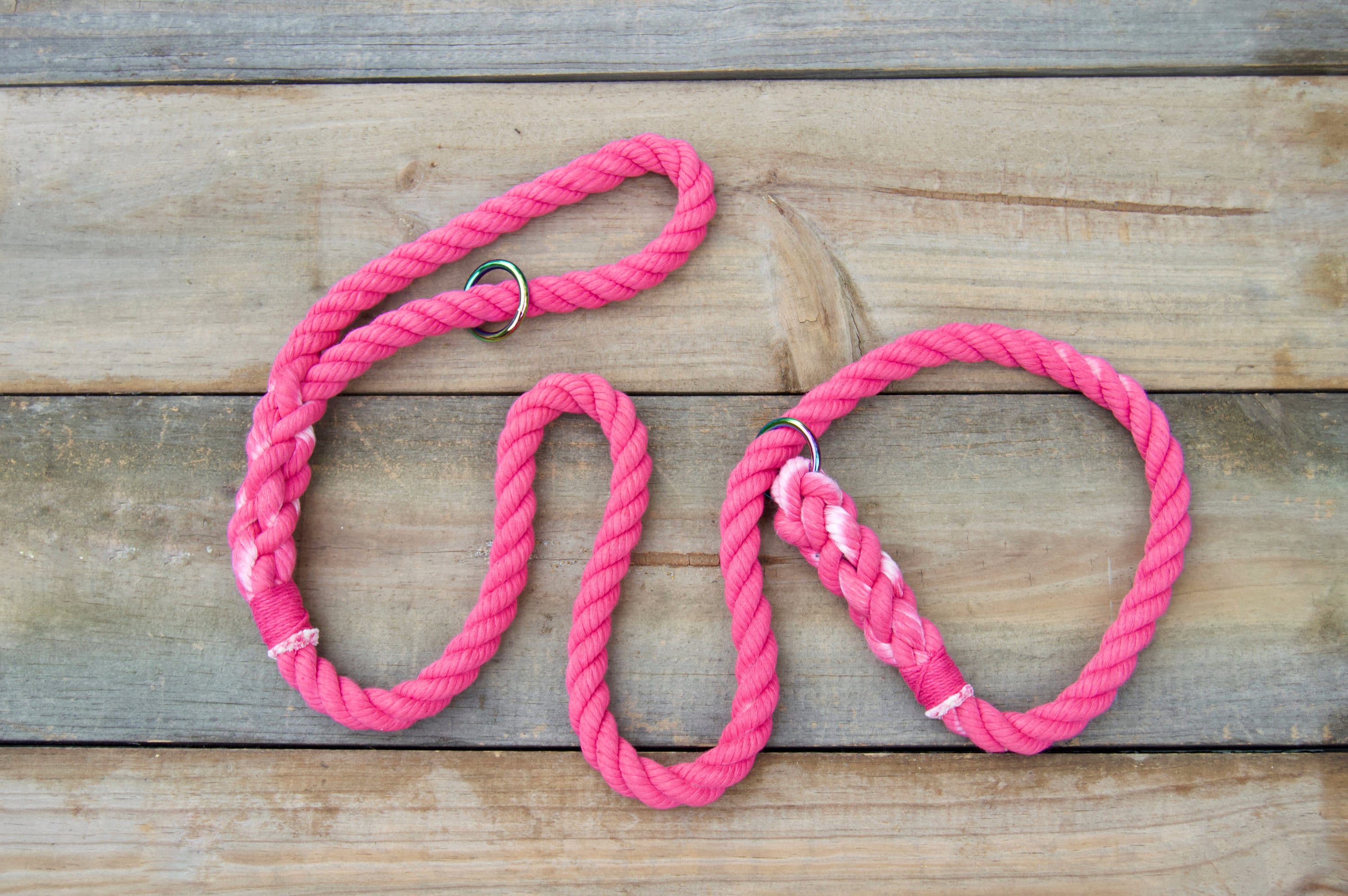 Rope Slip Dog Leash: Cotton Rope Slip Dog Lead | Etsy