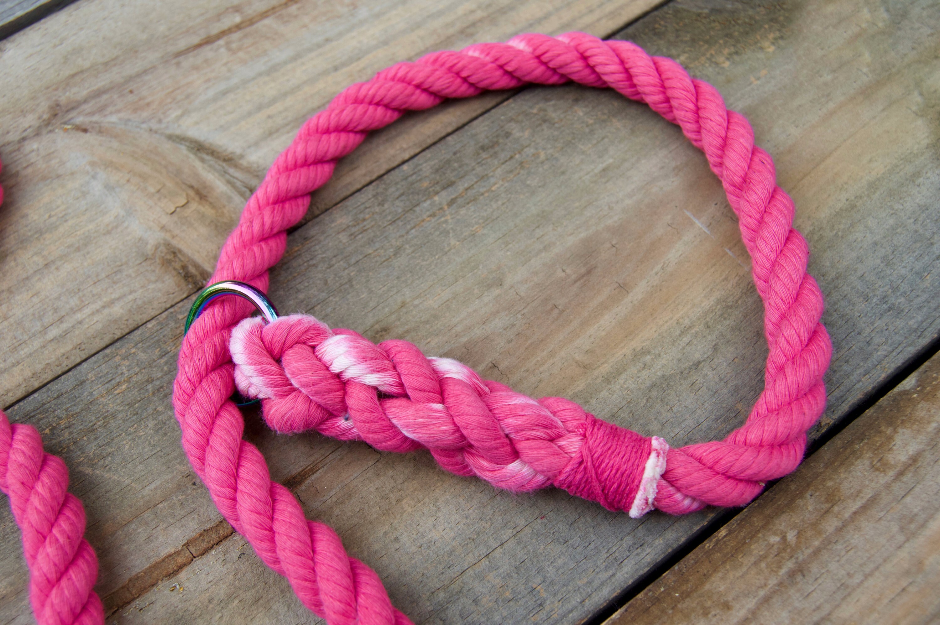 Rope Slip Dog Leash: Cotton Rope Slip Dog Lead | Etsy