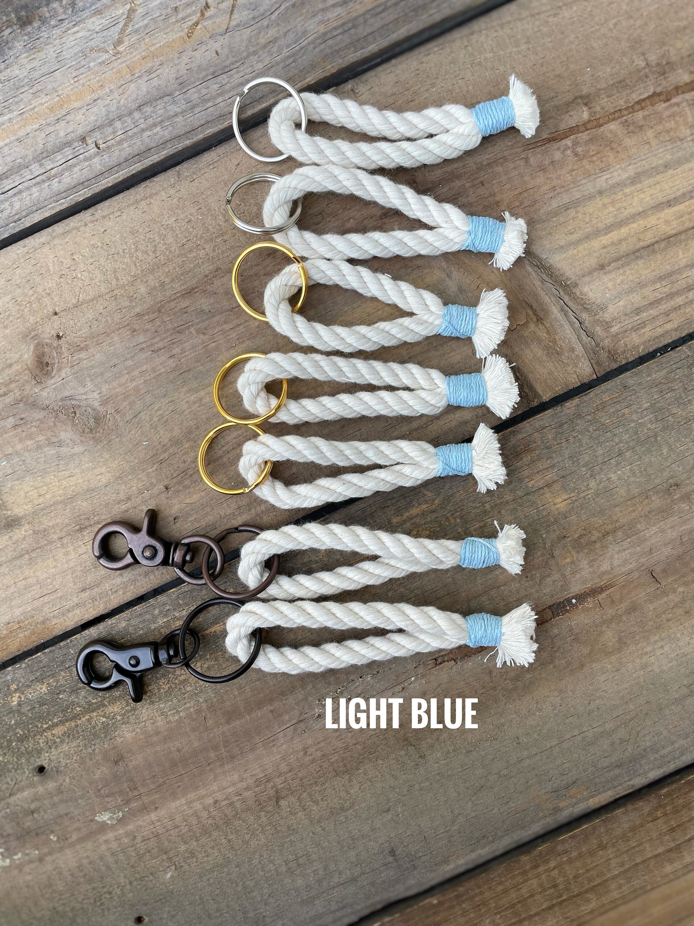 Rope Key Chains Nautical Keychian birthday gift | Etsy