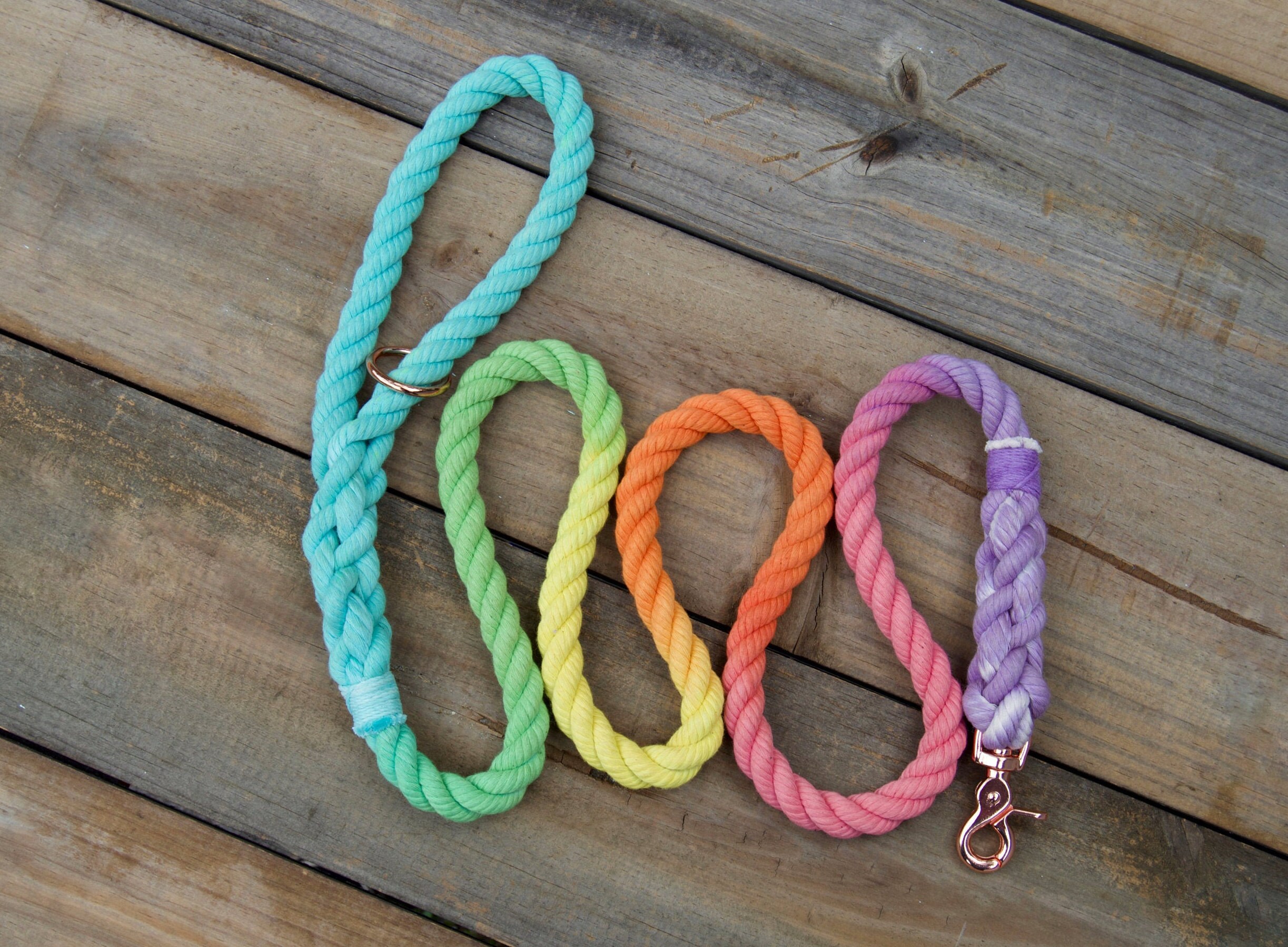 UNICORN: Rope Dog Leash Cotton Rope Dog Lead Pastel Dog | Etsy