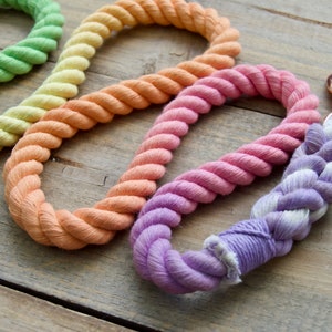 UNICORN: Rope Dog Leash Cotton Rope Dog Lead, Pastel Dog Leash, Rainbow ...