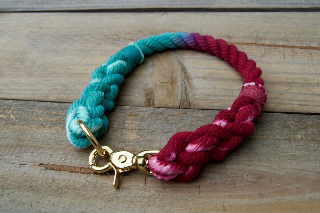 Two Color Rope Dog Collar - Etsy