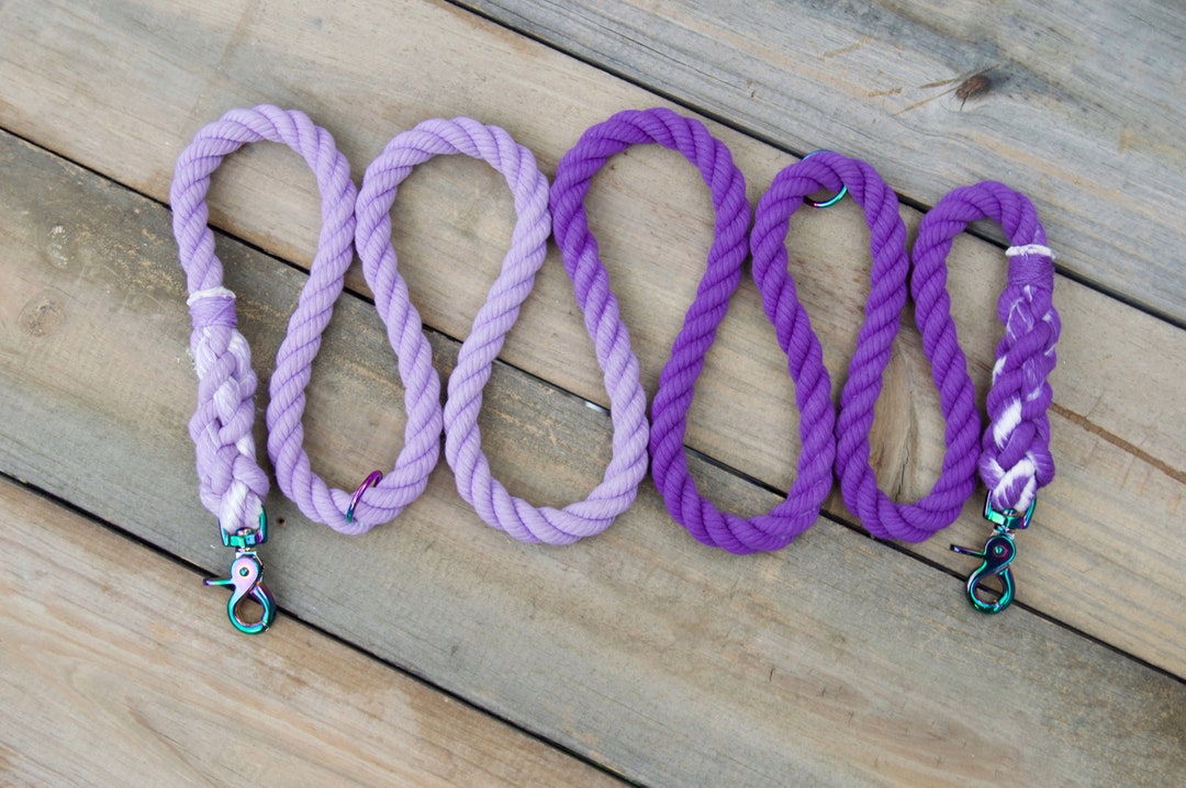 TWO COLOR Custom Rope Handsfree Dog Leash: Personalized, Multi-use Rope ...