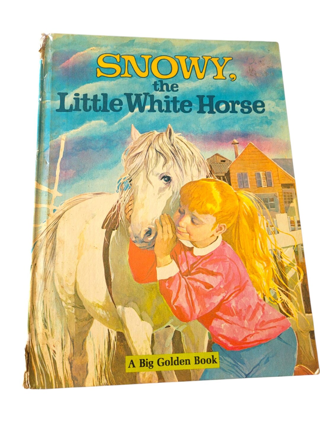 Vintage Snowy the Little White Horse Book, From 1965, A Big Golden Book ...