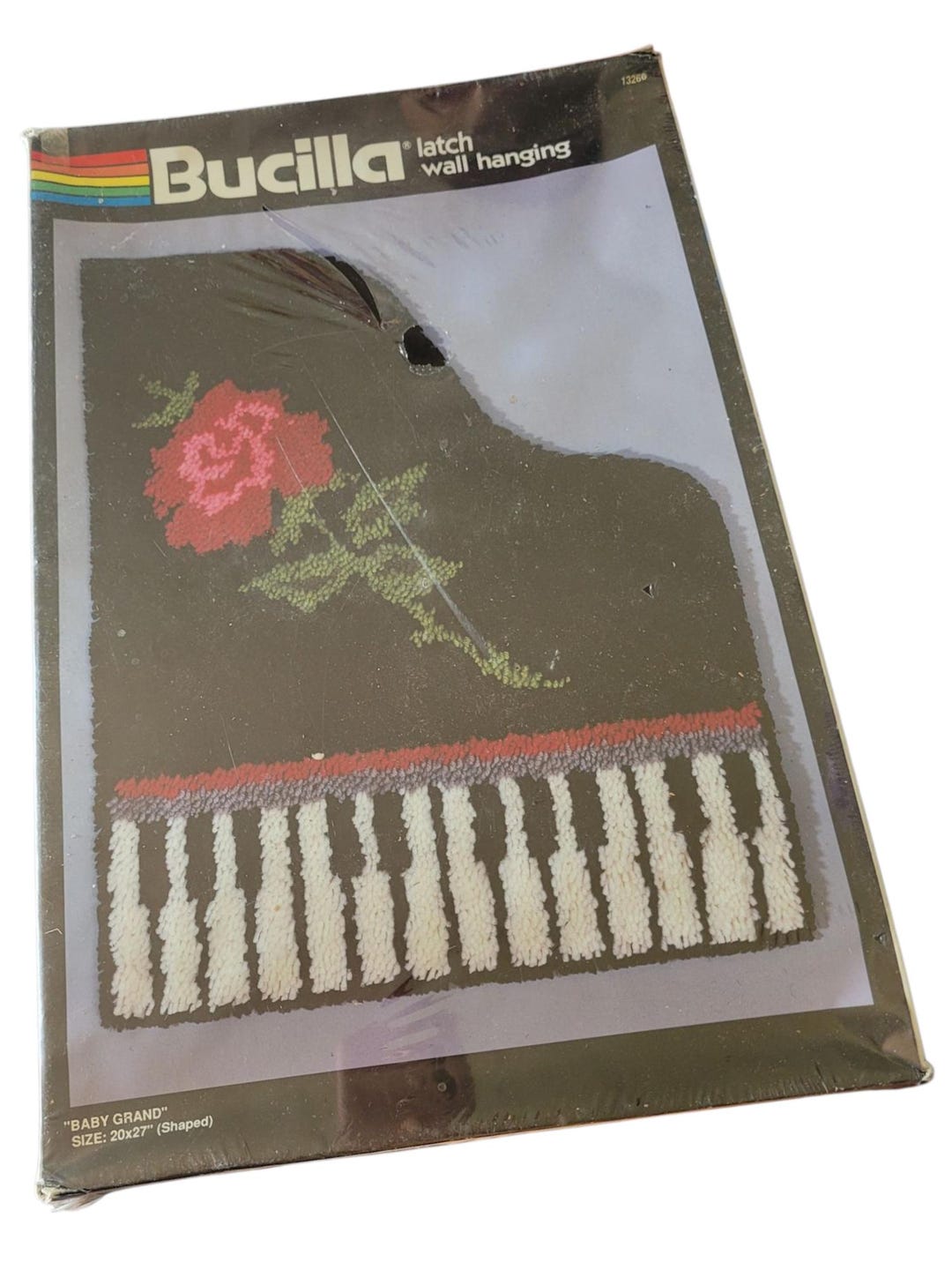 Vintage Bucilla Baby Grand Piano Latch Wall Hanging Kit, Craft Kit ...