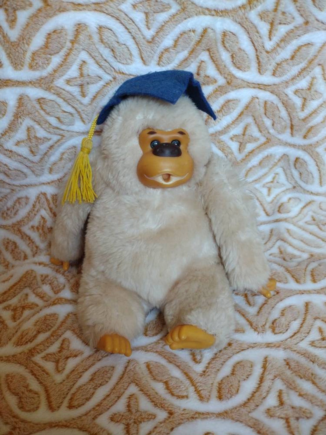 Vintage Gonga Graduation Monkey Plush, Thumb Sucking, by Russ Berrie ...