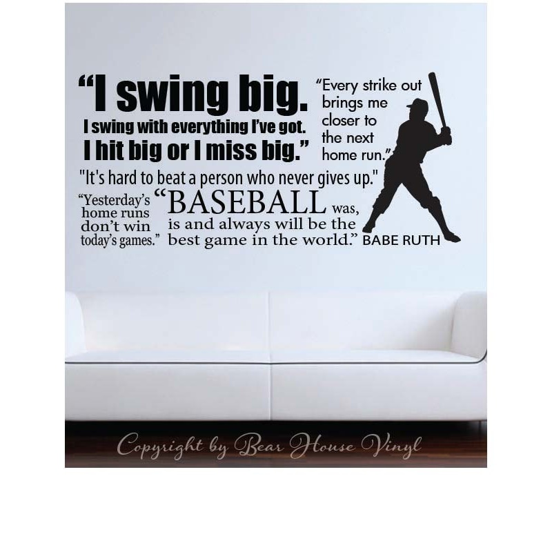 Babe Ruth Quote - Etsy