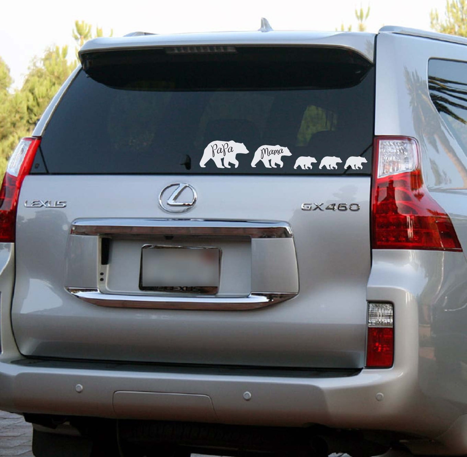 Papa Bear Mama Bear and Bear Cubs Bear Family Vinyl Car Decal - Etsy