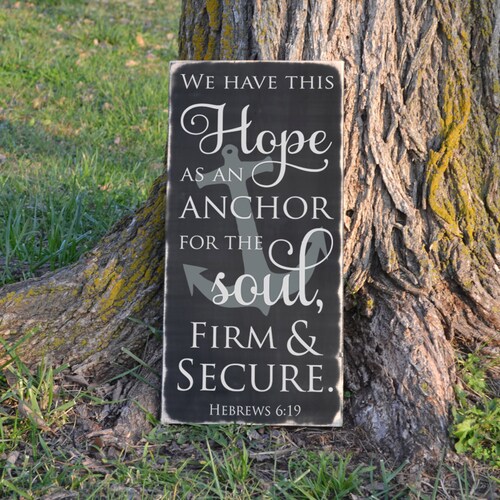 Hebrews 6:19 We Have This Hope as an Anchor Bible Wall Art - Etsy