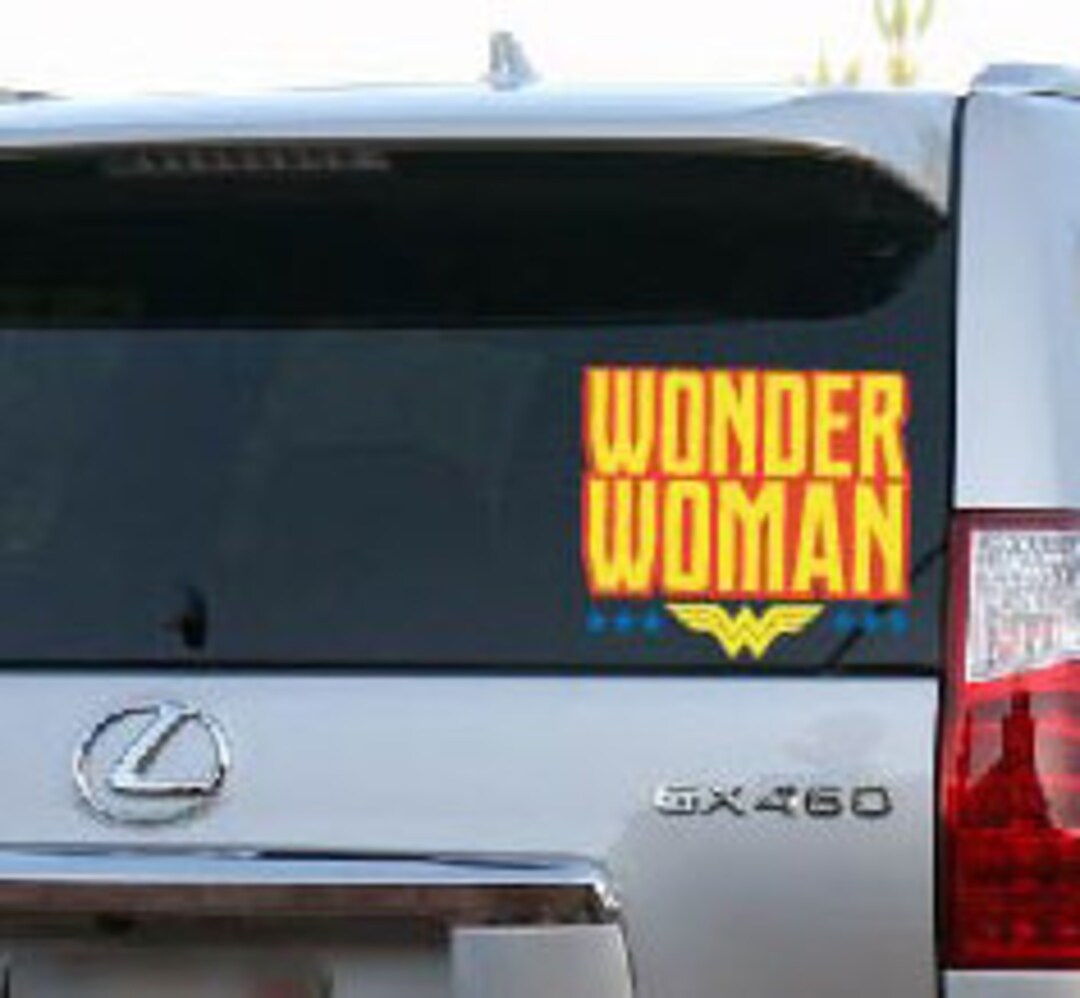 Wonder Woman Logo Vinyl Car Decal - Etsy