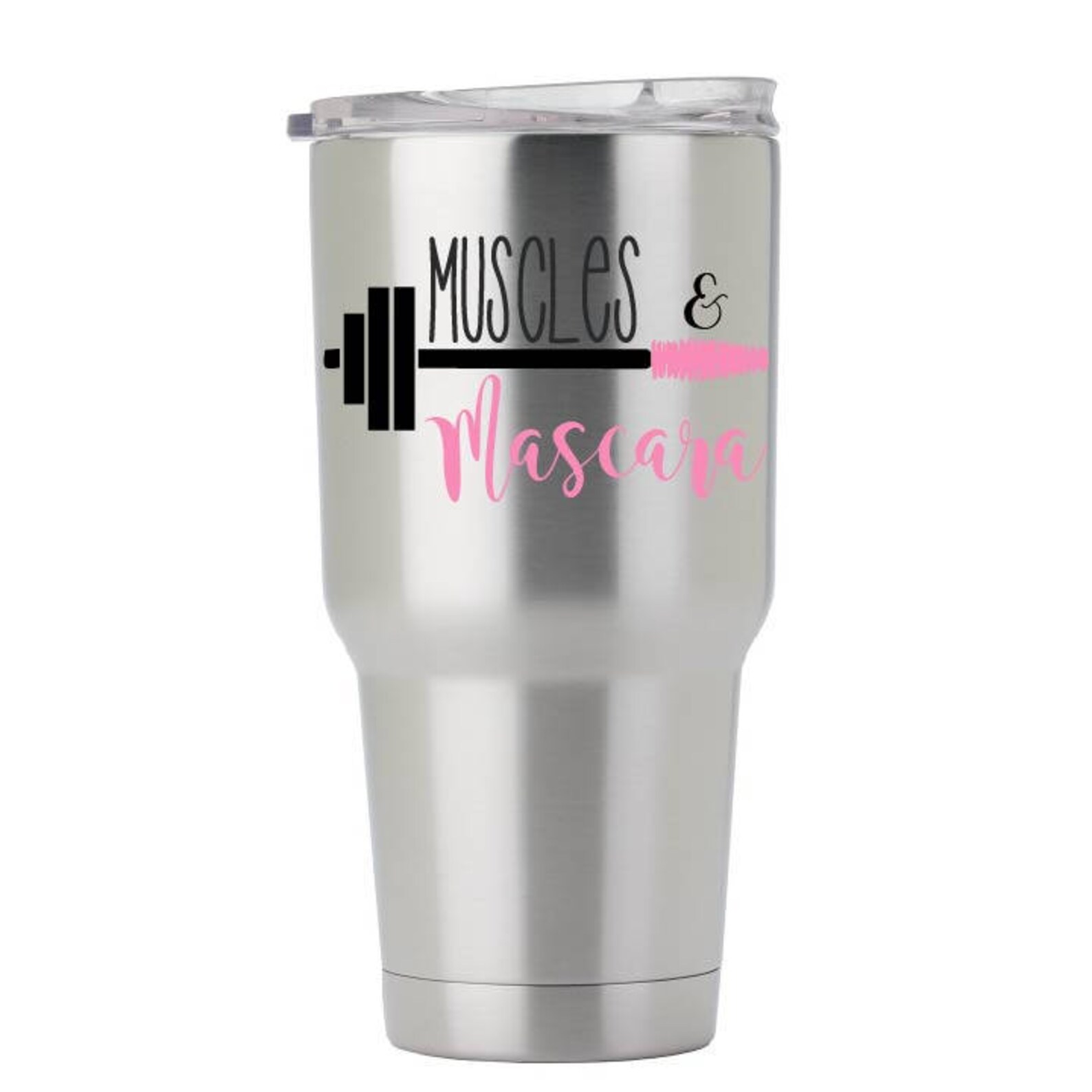 Yeti Tumbler Decal Muscles and Mascara Vinyl Cup Decal - Etsy