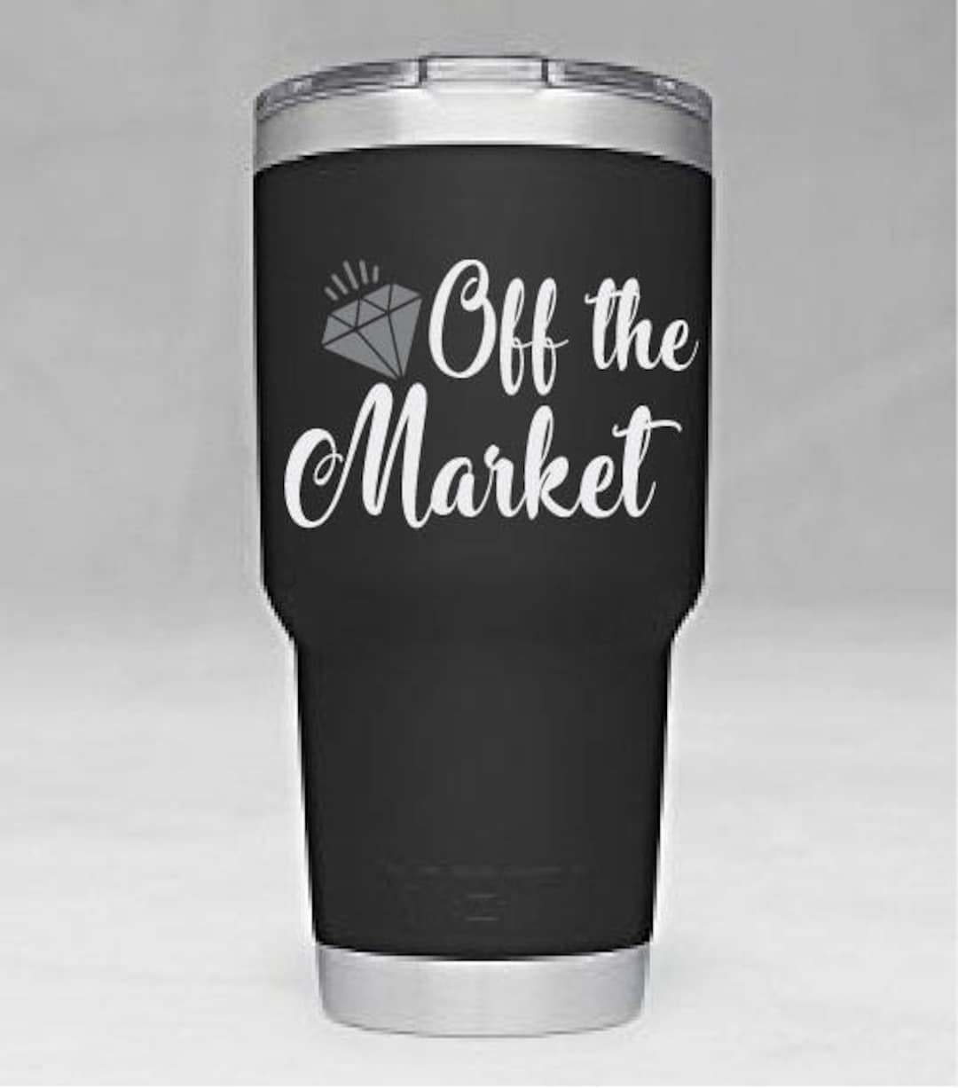 Yeti Decal off the Market Engaged Getting Married Vinyl Yeti Tumbler ...