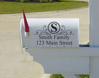 Mailbox Decal Personalized Name and Address Vinyl Decal - Etsy