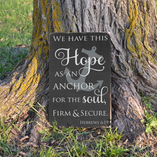 Hebrews 6:19 We Have This Hope as an Anchor Bible Wall Art - Etsy