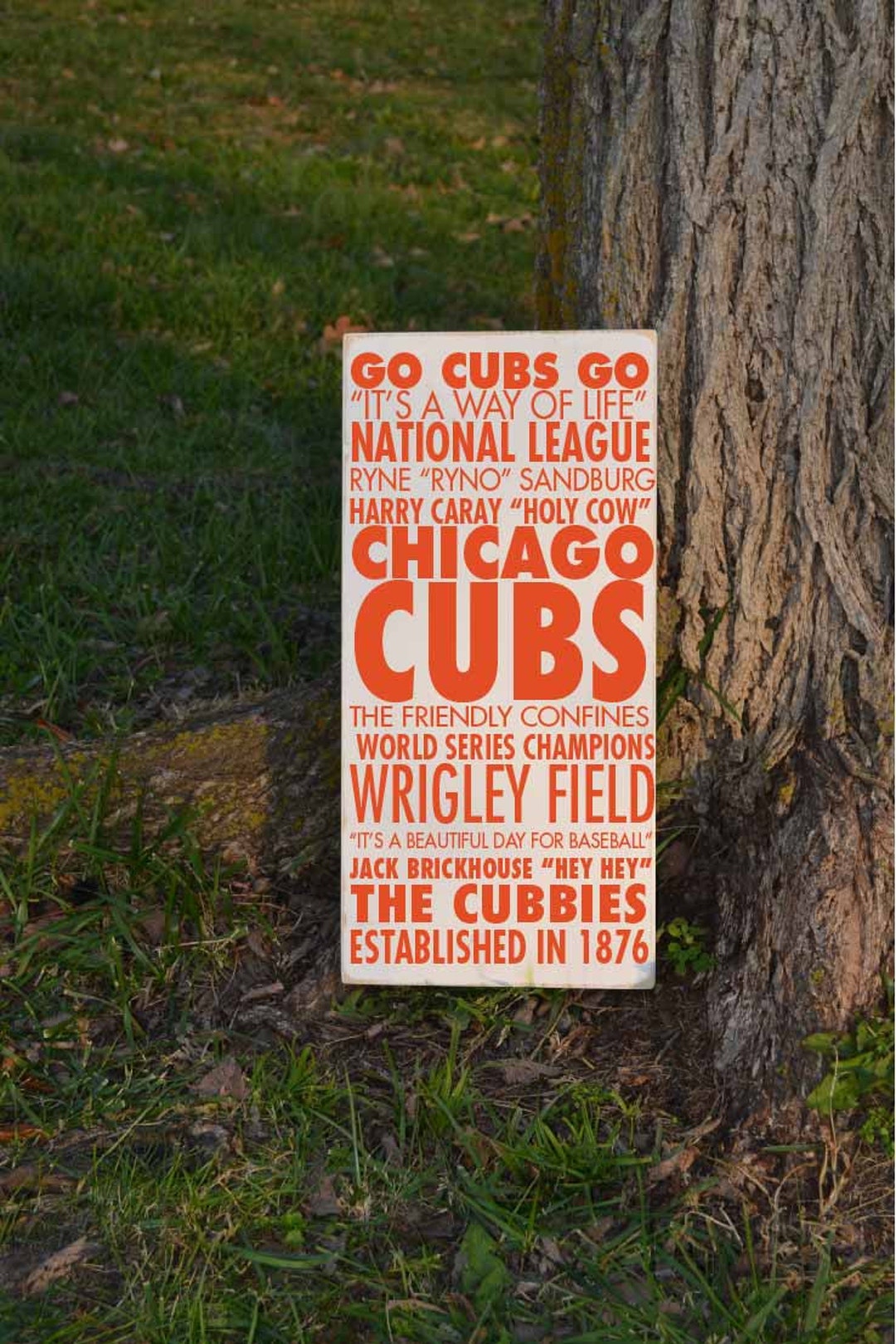 Chicago Cubs Wood Sign Baseball Vinyl Wood Sign Custom Wood Sign - Etsy