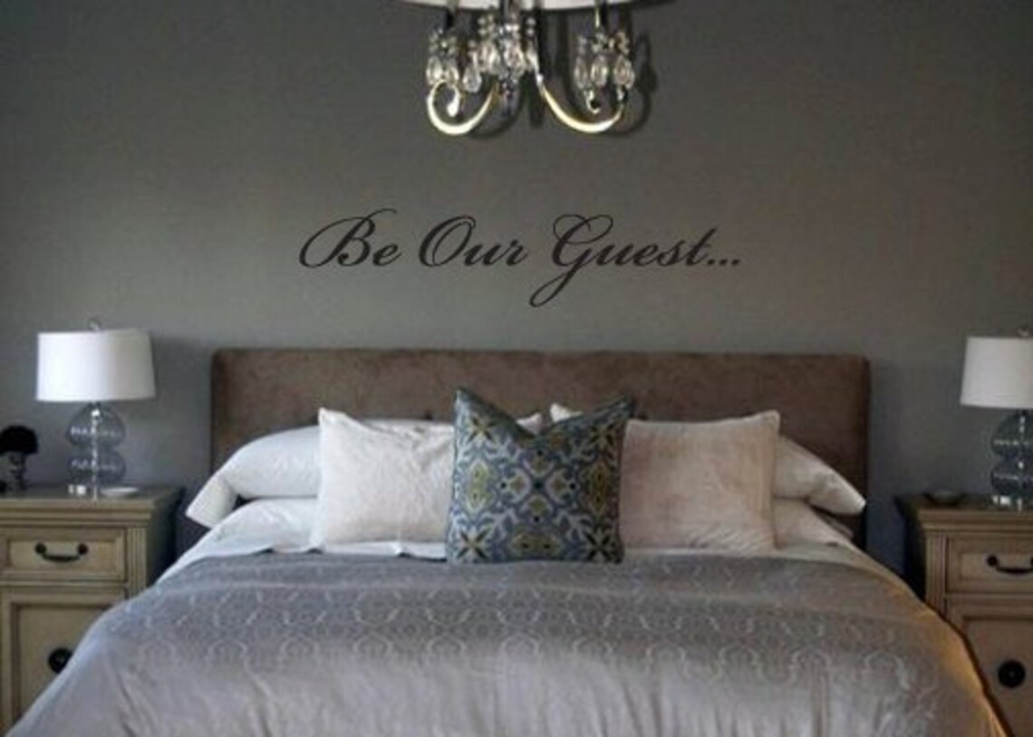 Be Our Guest Removable Vinyl Wall Art - Etsy