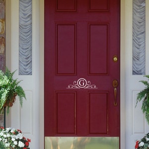 Family Name Initial Door Monogram Front Door Vinyl Decal - Etsy