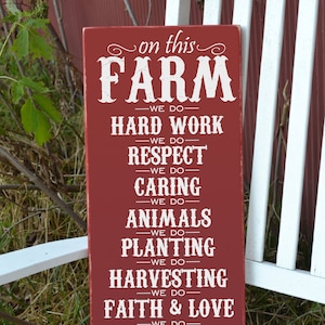 On This Farm We Do Quote Vinyl Decal Wood Sign Farm House Southern ...