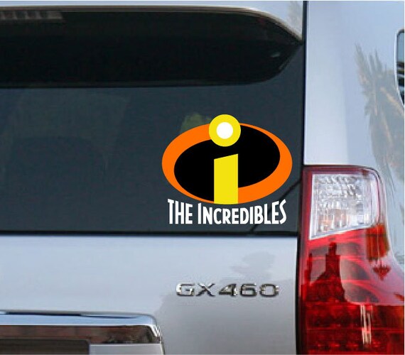 The Incredibles Disney Pixar Movie Vinyl Car Decal Inredibles | Etsy