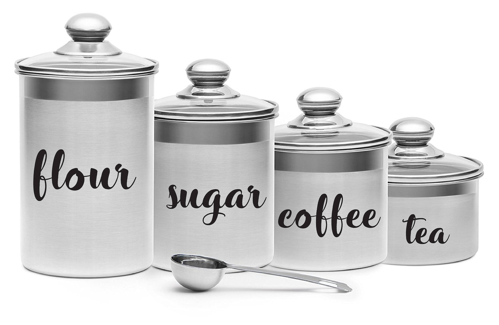 Canister Label Decals Flour Sugar Coffee Tea Labels Vinyl Decal - Etsy