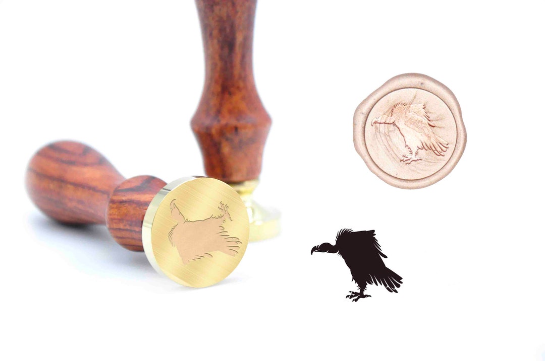 The Vulture Family Badge Logo Wax Seal Stamp Kit - Etsy