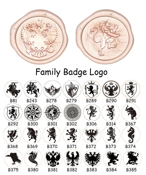 Collection of Family Badge Logo Gift Warp Envelope Wedding - Etsy