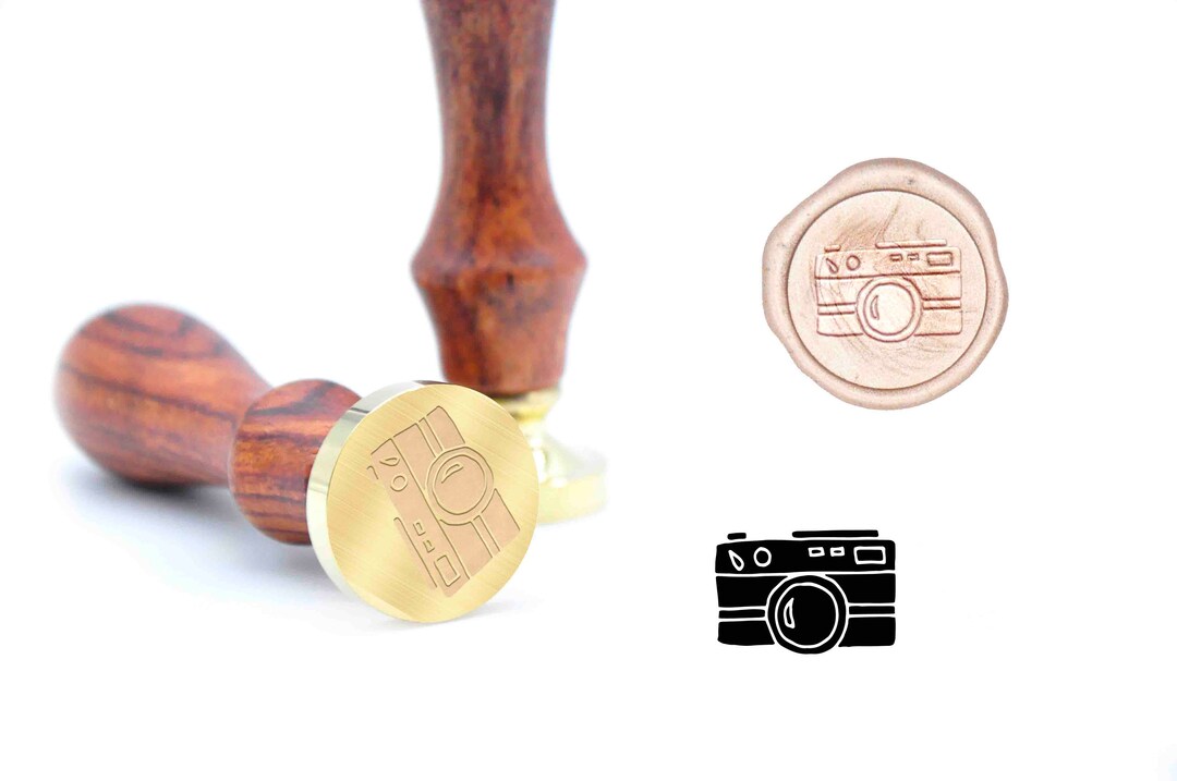 Old Camera Wax Seal Stamp Kit – Custom Initials - Etsy