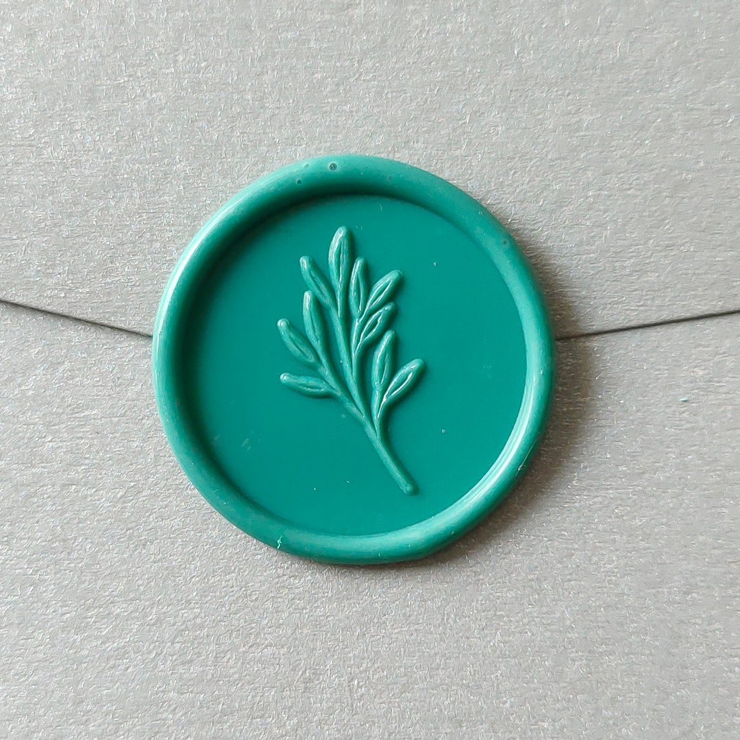 Leaf Lines Pattern Fern Wax Seal Stamp - Wedding Wax Seal Stamp Kit ...