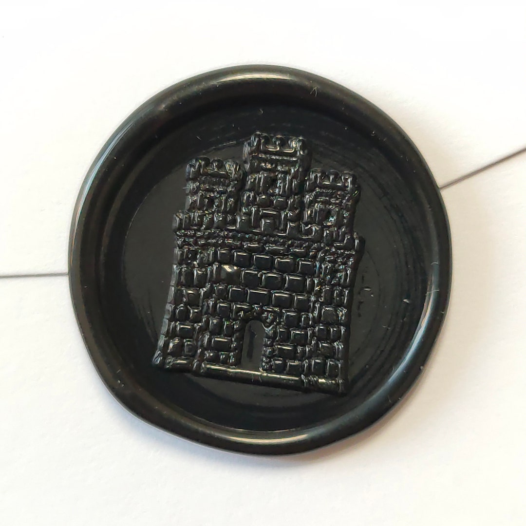 A Highly Detailed Medieval Ancient Classic Stone Castle Wax Seal Stamp ...