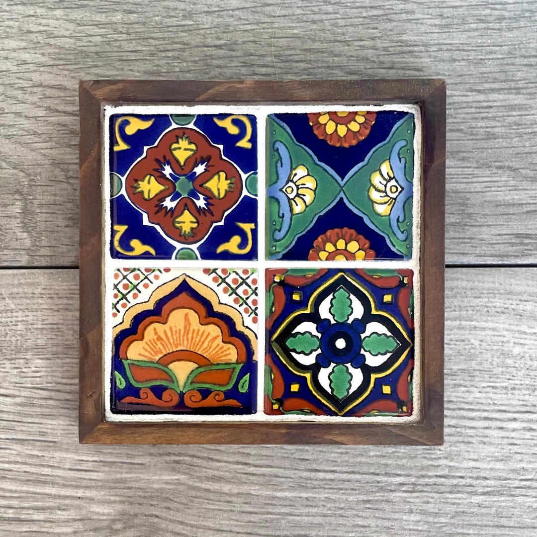 Mexican Talavera Tile Ring Tray - Etsy