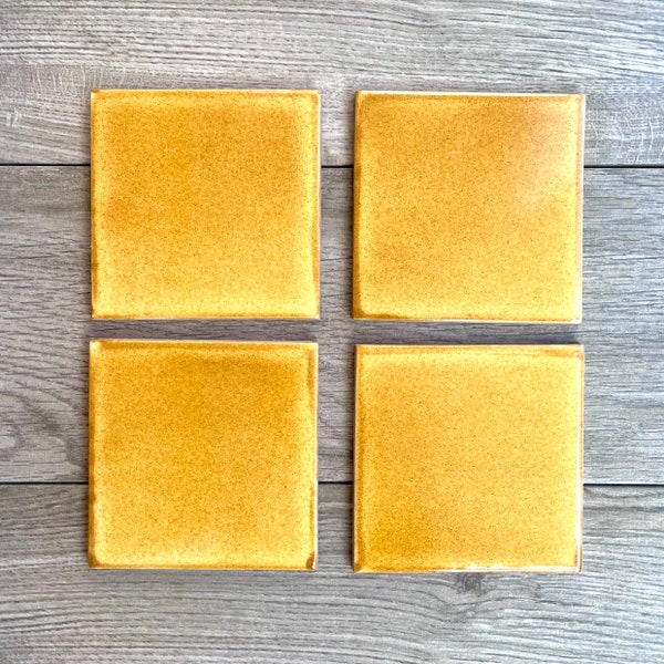 Yellow Coasters - Etsy