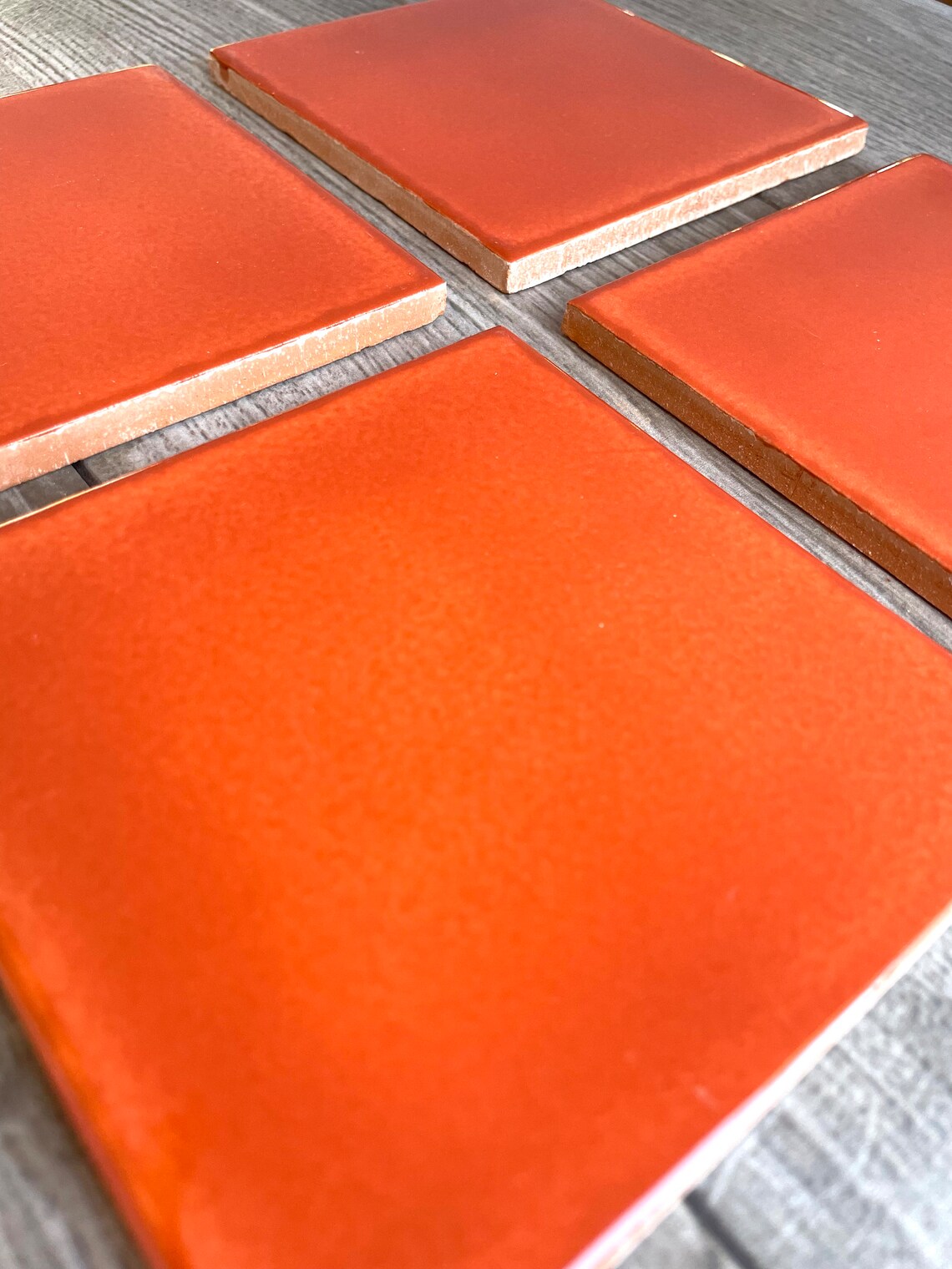 Terracotta Mexican Tile Coasters - Etsy
