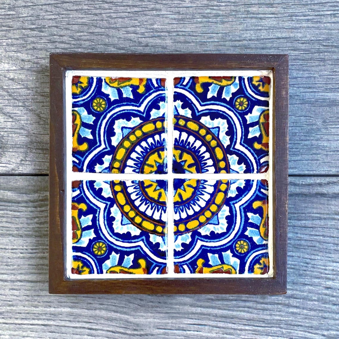 Mexican Talavera Tile Ring Tray - Etsy
