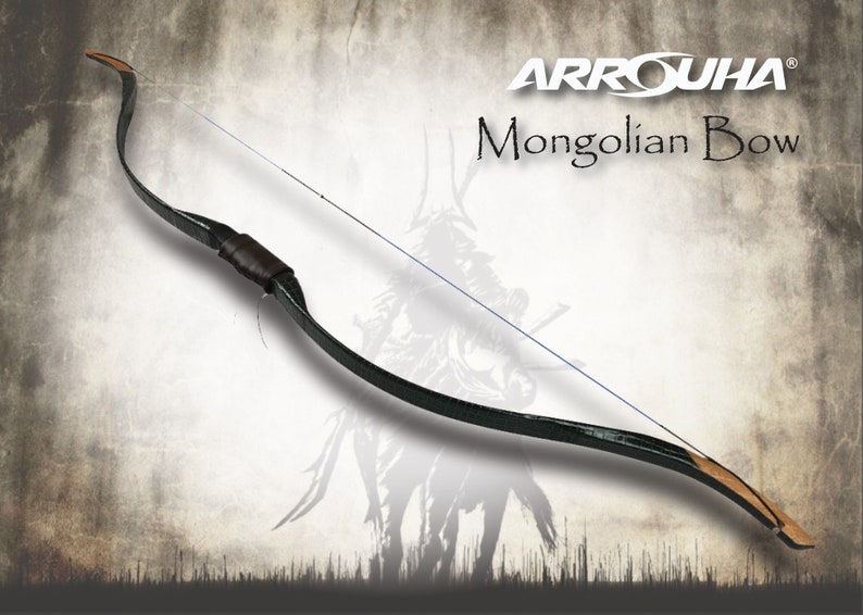 Arrouha Mongolian Bow 30-45lbs Traditional Bow Archery Lizardskin - Etsy