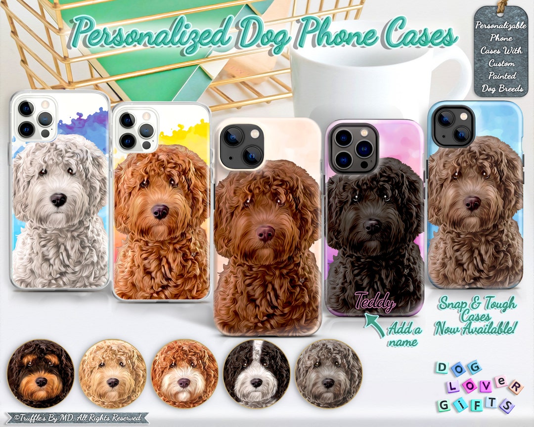 Custom Doodle Phone Case Personalized Dog Phone Cover - Etsy