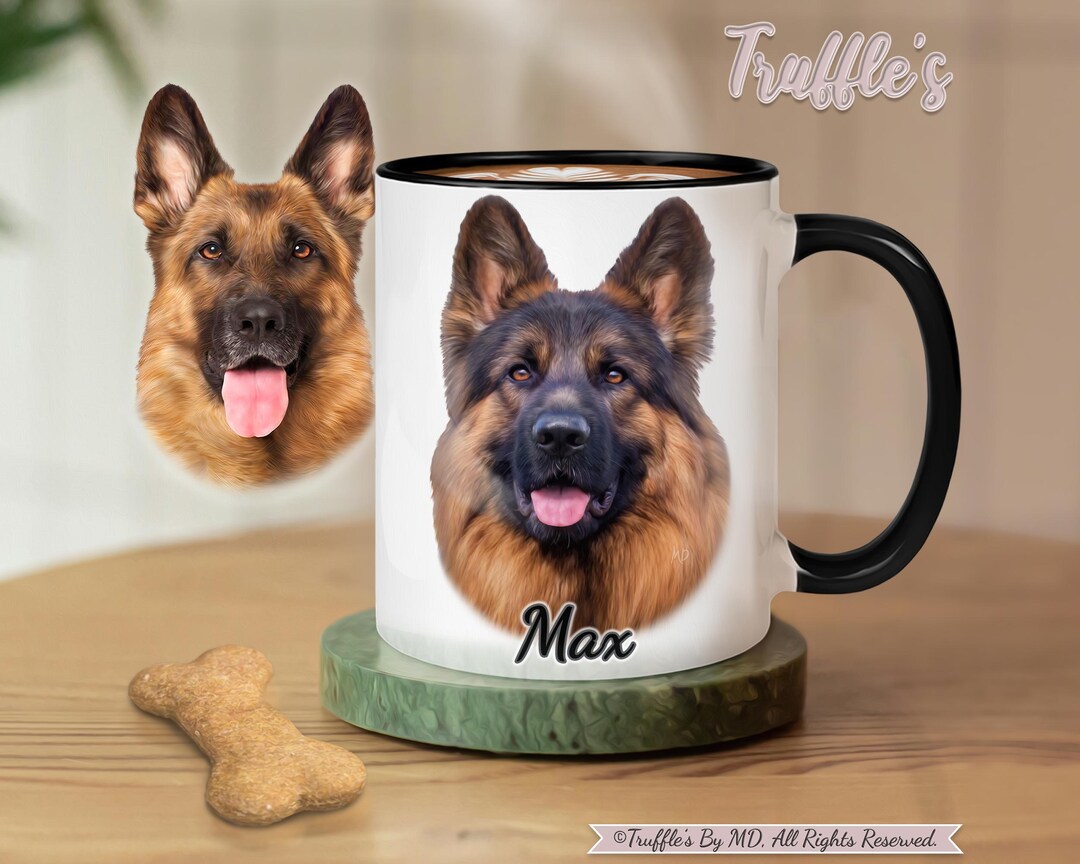 Custom German Shepherd Mug | Custom German Shepherd Gift | Personalized ...