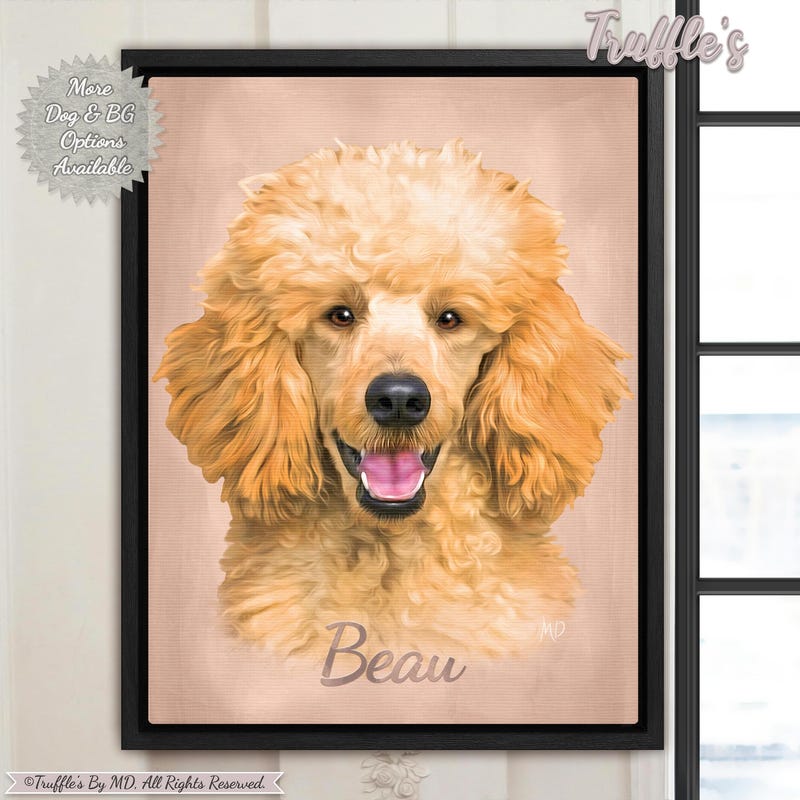 Poodle Wall Art - Etsy