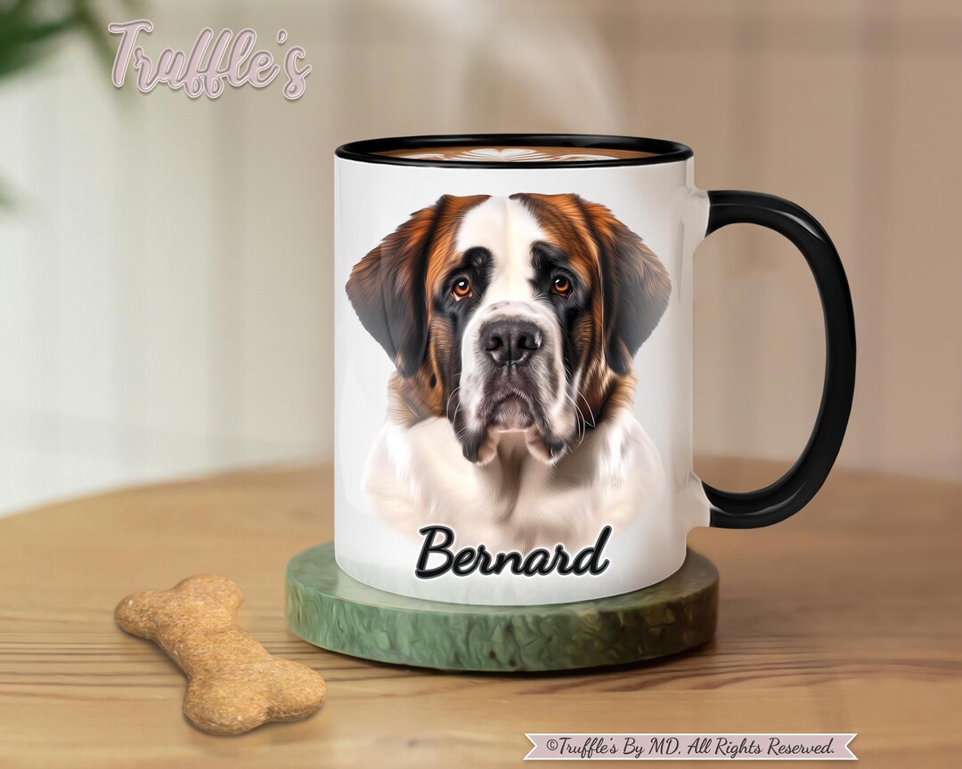 Custom Saint Bernard Mug | Custom Saint Bernard Gift | Personalized ...