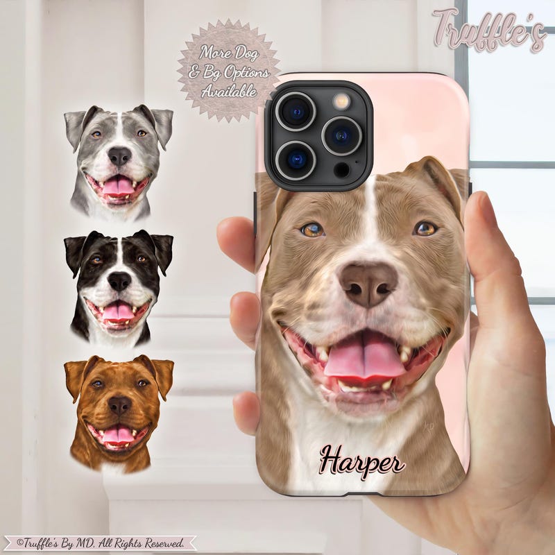 Pit Bull Drawing Print - Etsy UK