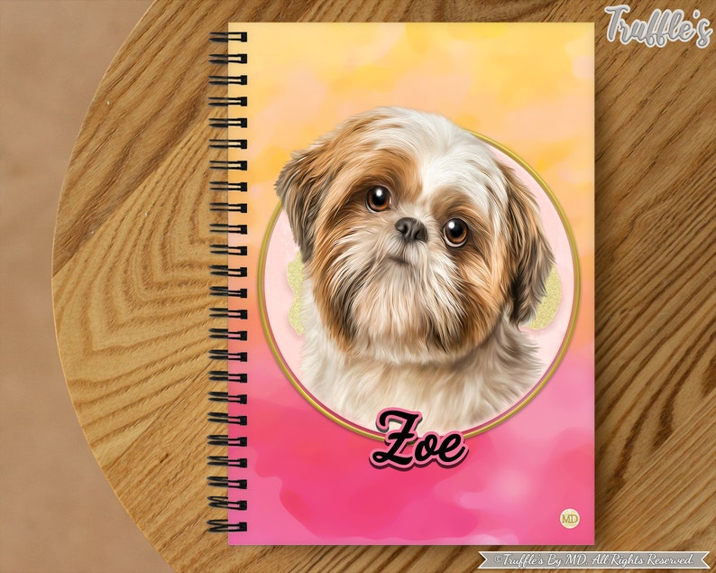 Custom Dog Notebook Personalized Dog Lover Gift Personalized Journal ...