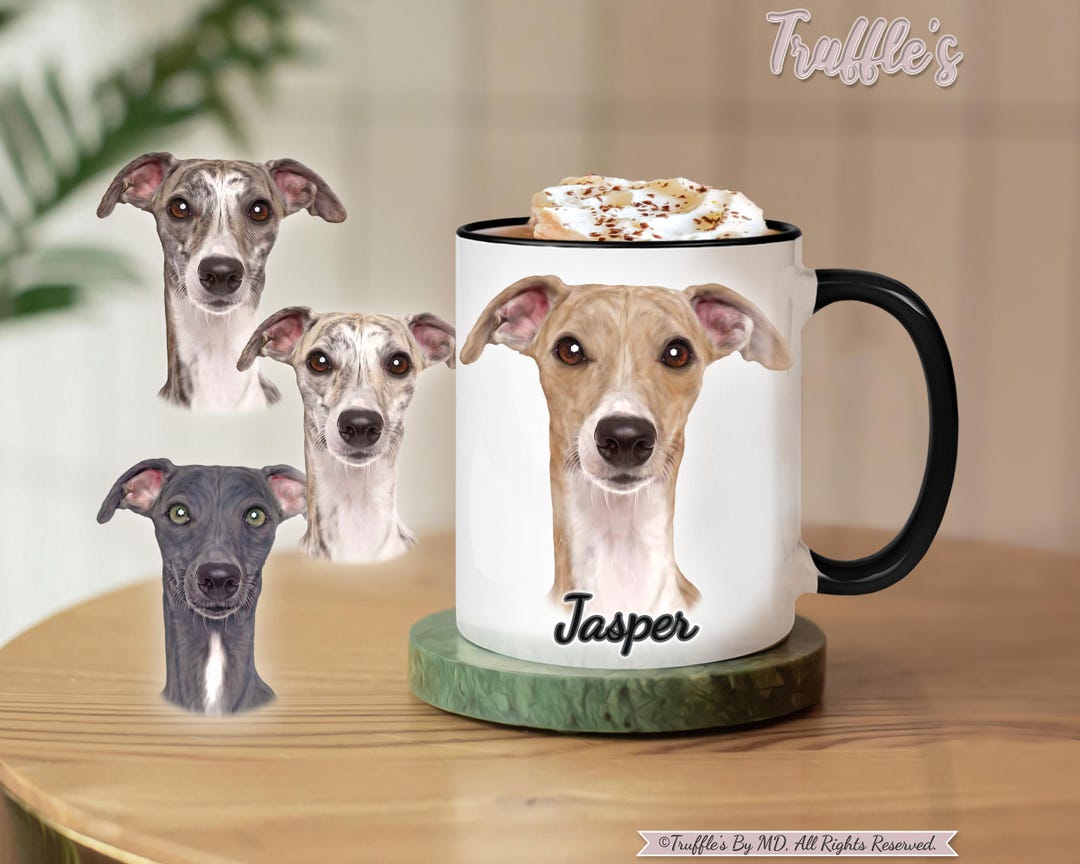 Custom Whippet Mug | Personalized Whippet Gift | Whippet Coffee Mug ...