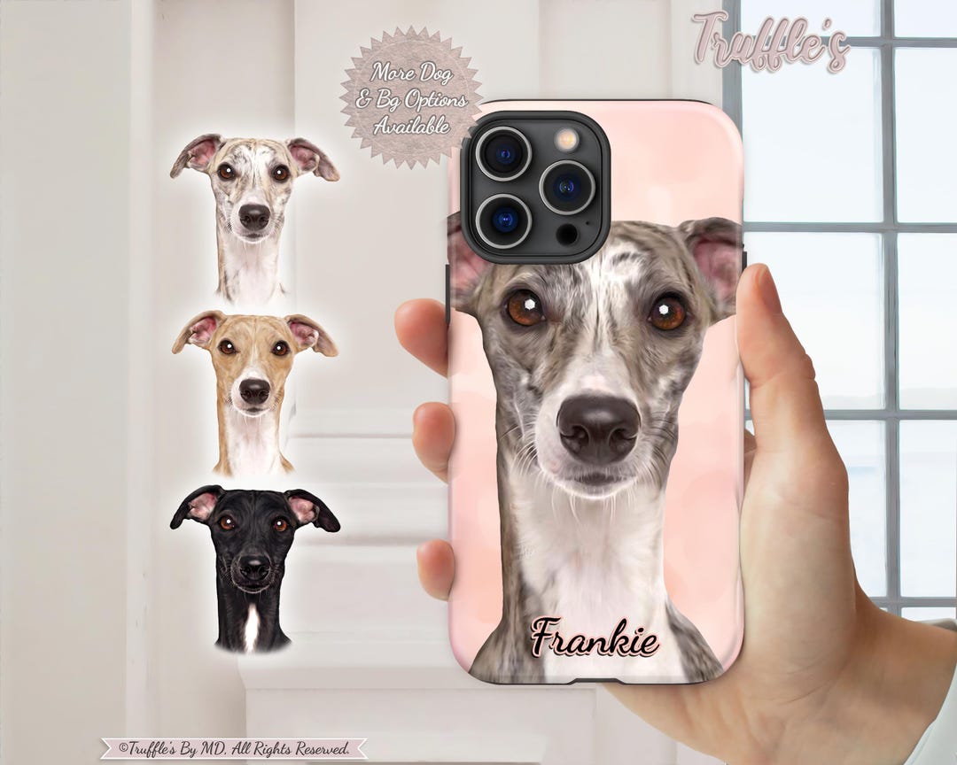 Custom Greyhound Phone Case | Personalized Greyhound Gift | Greyhound ...