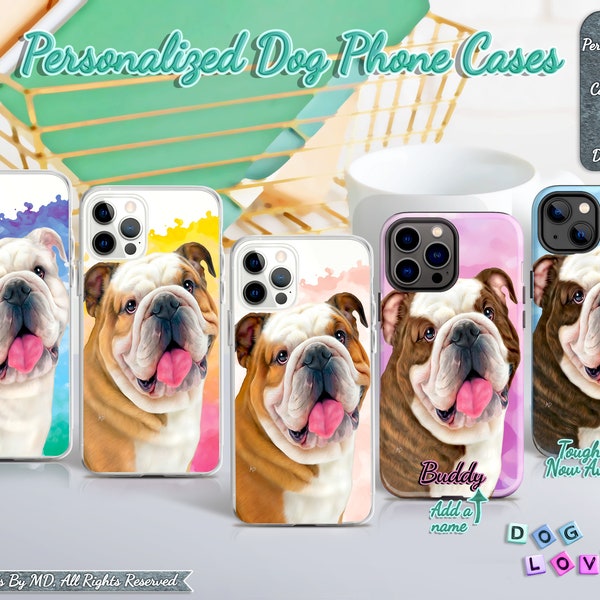 Bulldog Phone Case - Etsy
