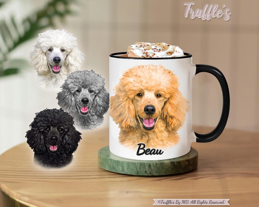 Custom Poodle Mug | Personalized Poodle Gift | Poodle Coffee Mug ...