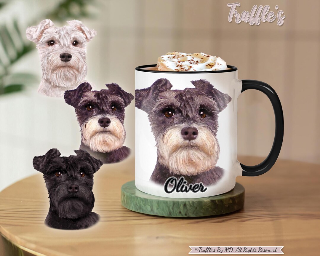 Custom Schnauzer Mug | Schnauzer Gift | Schnauzer Coffee Mug ...