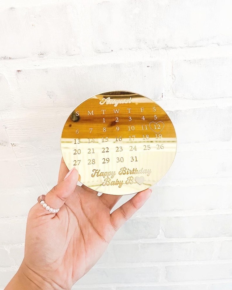 Cake Calendar Charm Topper - Etsy