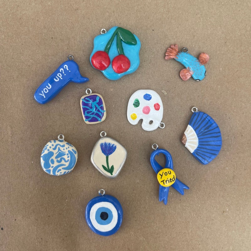Clay Charm Necklace - Etsy