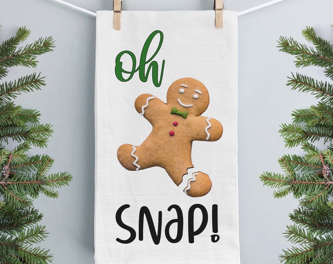 Gingerbread Man Hand Towel-waffle Weave- Kitchen- Bathroom-christmas ...